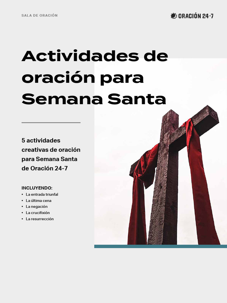 Actividades de Oración para Semana Santa | PDF | Oración | Jesús