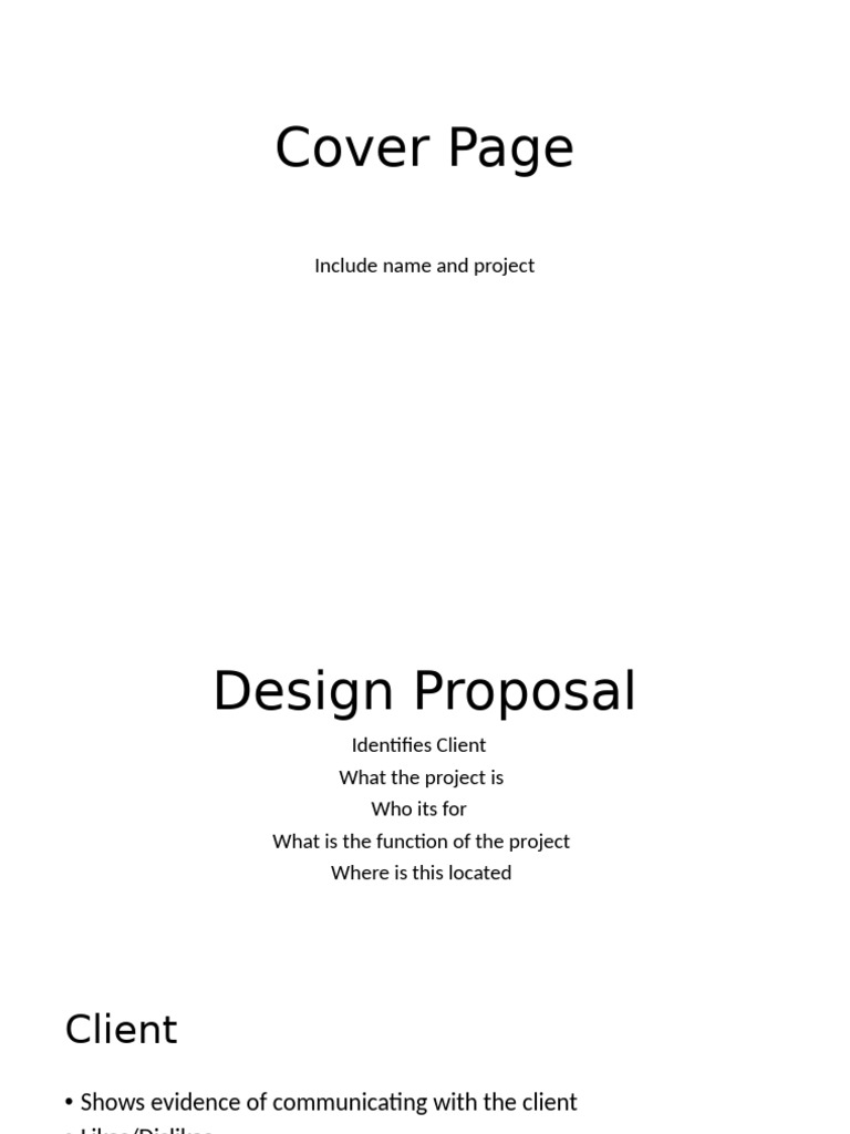 Comprehensive Design Proposal Guide | PDF | Design