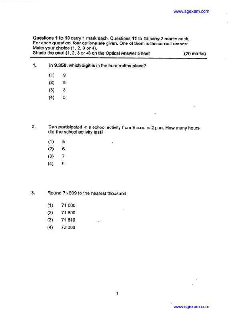 Revision Paper 2 | PDF