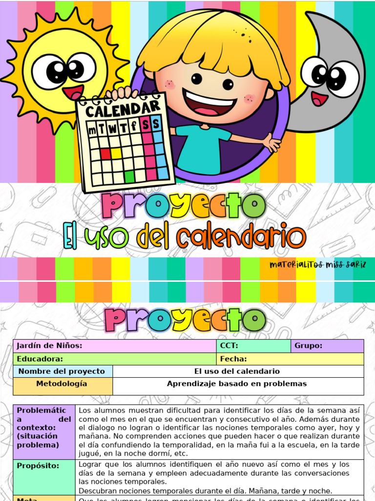 Proyecto Educativo: Nociones Temporales | PDF | Comunidad | Escuelas