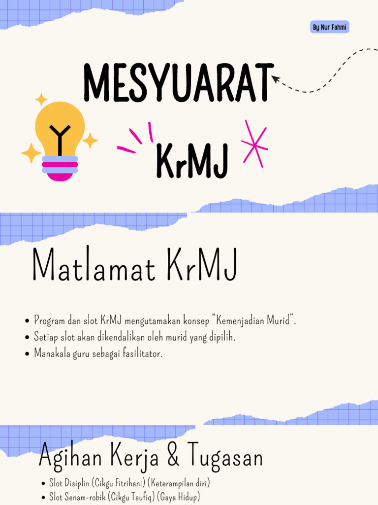 Mesyuarat KRMJ | PDF