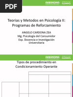 Tipos de Refuerzos y Programas de Refuerzos. | PDF | Reforzamiento ...
