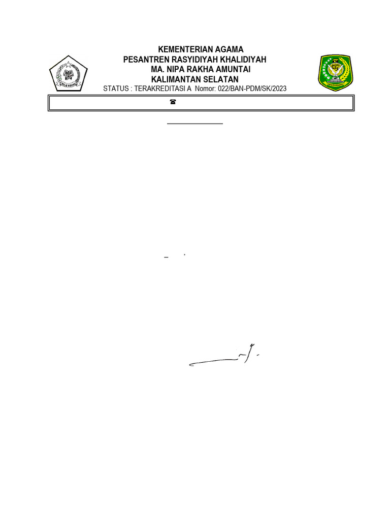 Surat Tugas Zaini Ofline | PDF