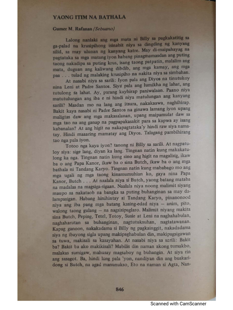 Itim Na Bathala | PDF