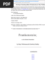 Frankenstein - Abridged Version | PDF | Frankenstein