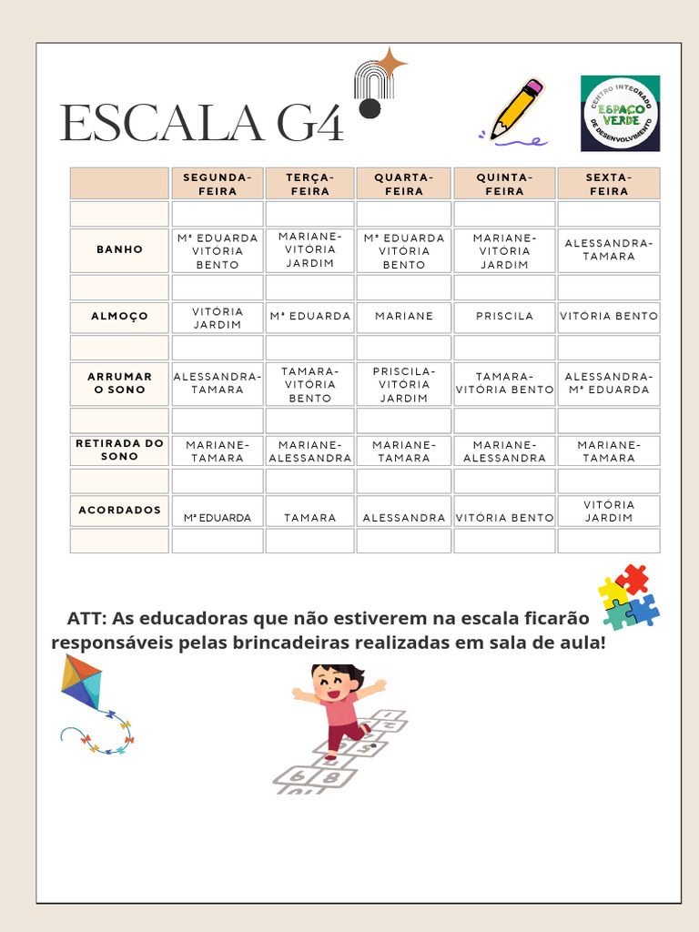 Brown White Modern Timetable | PDF