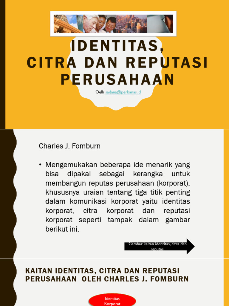 2 Identitas, Citra Dan Reputasi Perusahaan | PDF