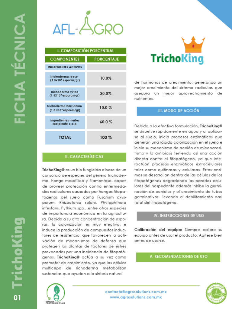 Biofungicida TrichoKing® para Cultivos | PDF | Biología