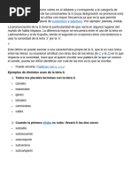 Uso de La B, V, C, S, Z, X, H, G, J | PDF | Verbo | Palabra