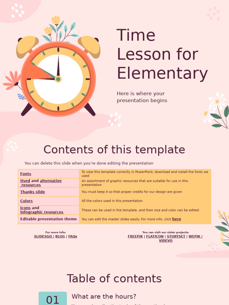 Time Lesson For Elementary by Slidesgo | PDF | Planets | Mercury (Planet)
