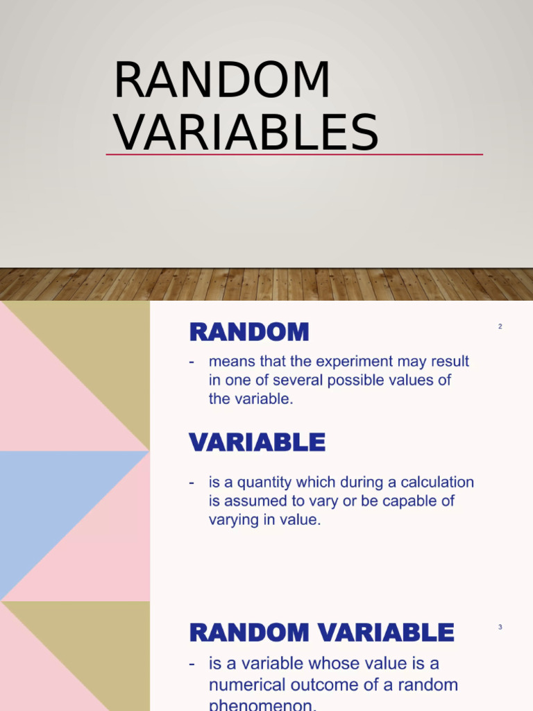 Random Variables Explained with Examples | PDF