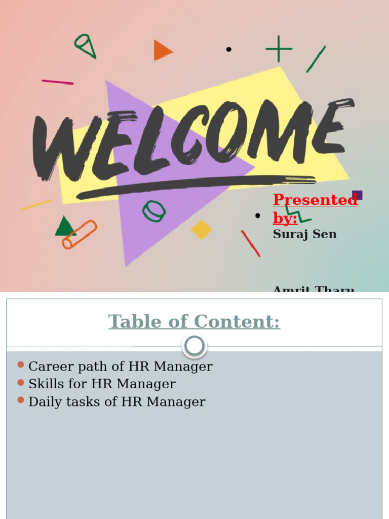 HR Manager Career Path & Skills Guide | PDF | Human Resources | Human ...