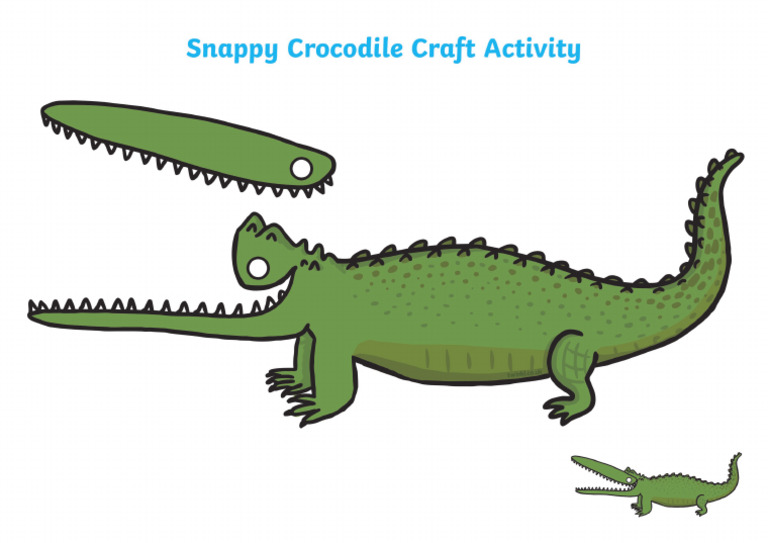 T T 253456 Snappy Crocodile Craft Activity Ver 1 | PDF