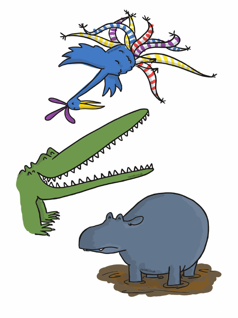 t t 253455 Enormous Crocodile Stick Puppets | PDF