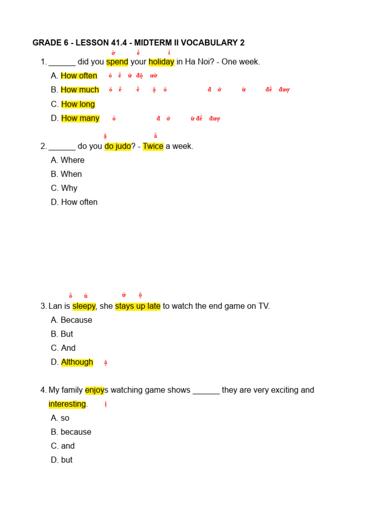 Grade 6 - Lesson 41 | PDF