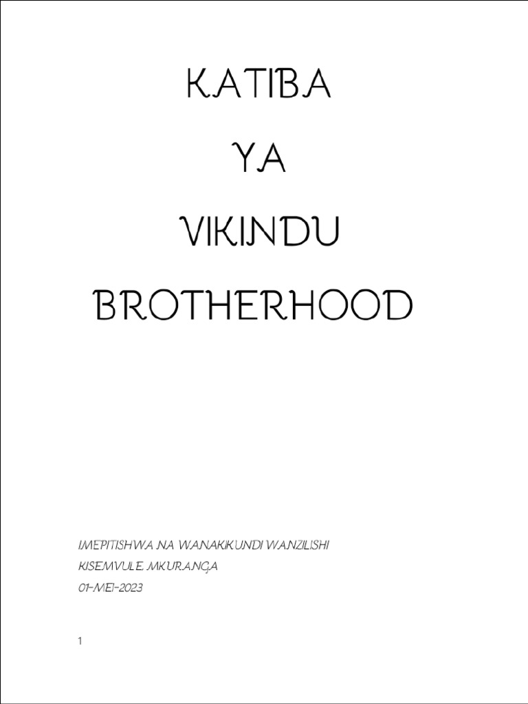 Katiba VBH | PDF