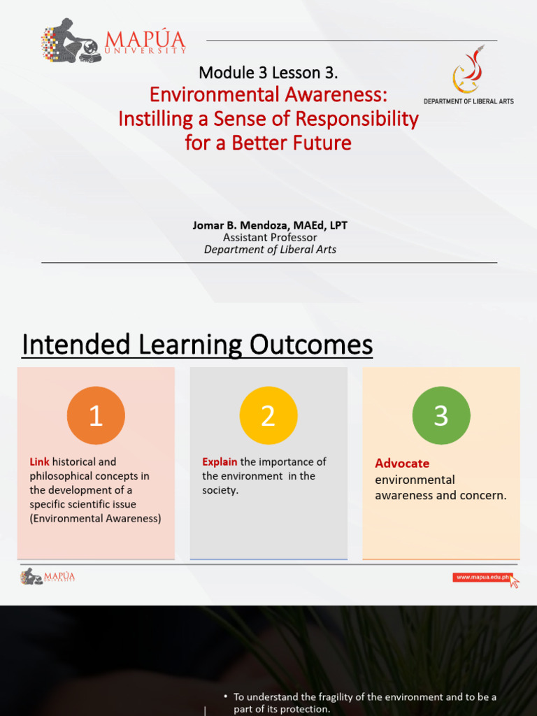Module 3 Lesson 3 - Modular GED104 | PDF | Habitat Destruction | Environmental Degradation