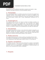 Cualidades y Defectos - Lista de 42 Ejemplos | PDF | Orgullo | Tolerancia