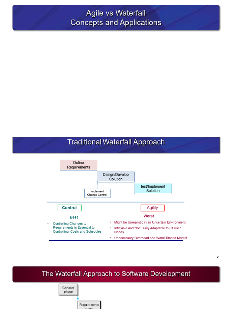 Agile v Waterfall | PDF | Agile Software Development | Scrum (Software Development)
