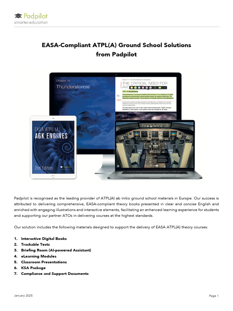 Padpilot ATPL (A) Overview NB Feb2025 | PDF | Educational Technology ...