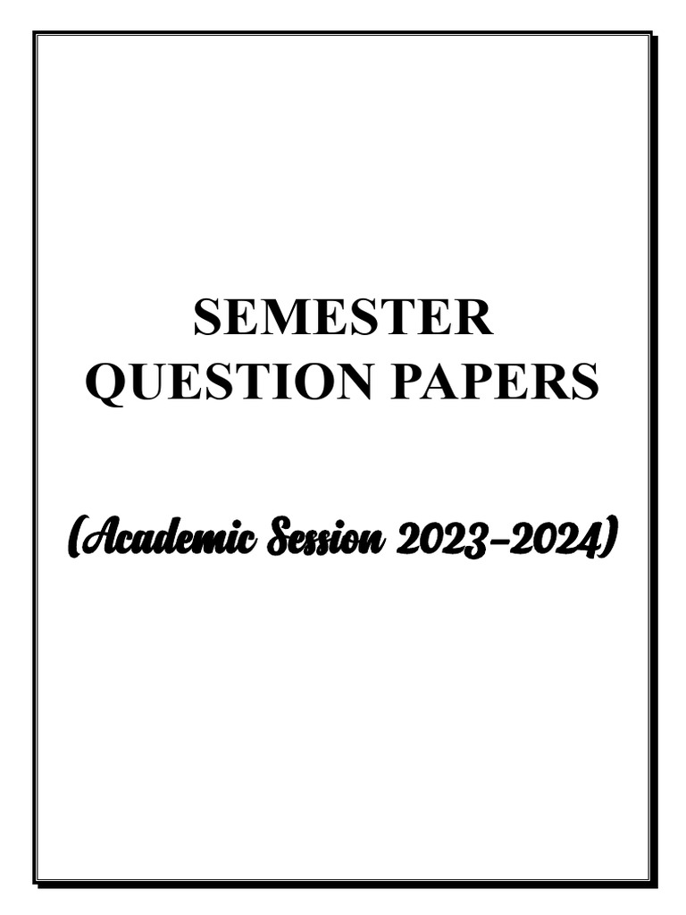 B. Pharm 4th Semester Question Papers | PDF | Colloid | Suspension ...