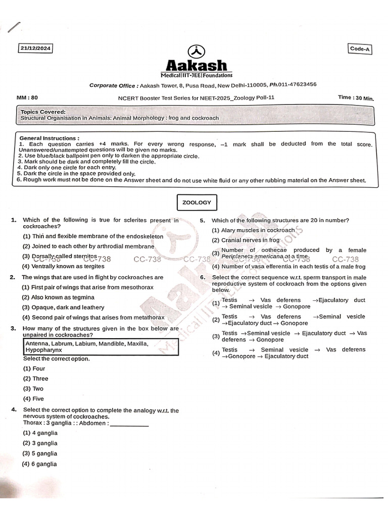 Frog and Cockroaches | PDF