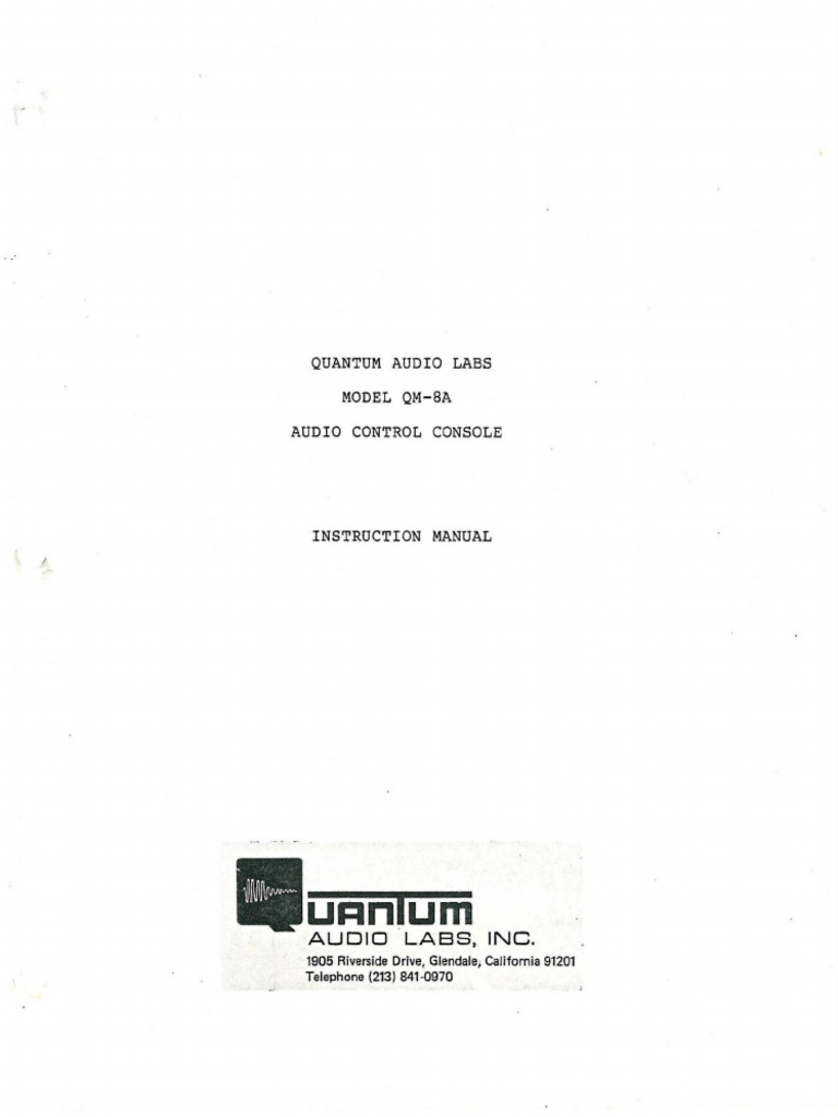 Qm8 Quantum Labs | PDF