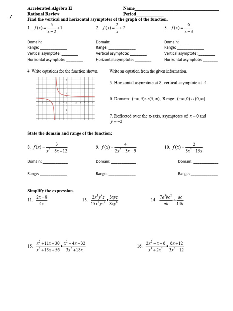 Asymptotes and Algebra Review | PDF | Asymptote | Graph Theory