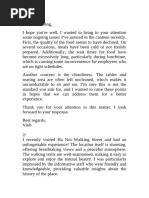 Writing About A Cafeteria Pdf