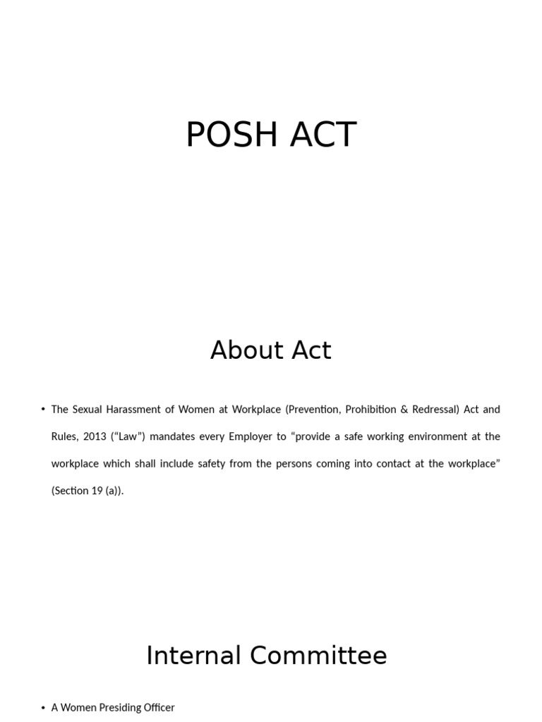 Posh Act | PDF