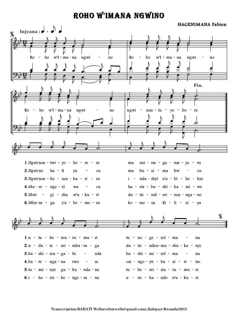 ROHO W'IMANA NGWINO-1-1 | PDF