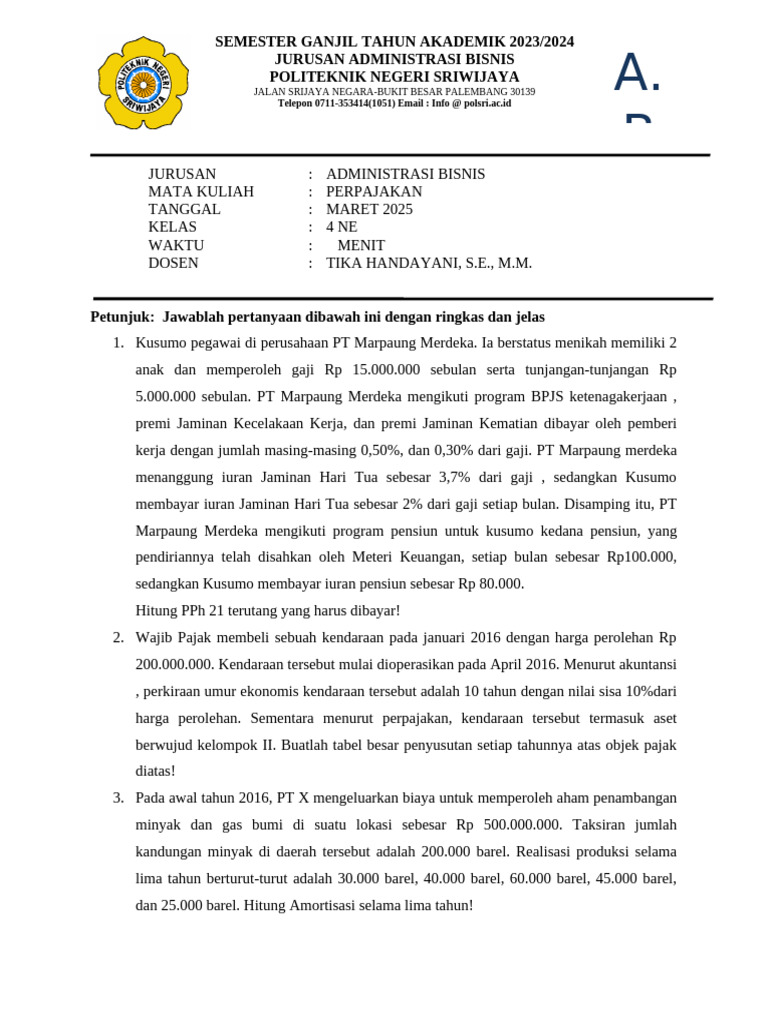 Tugas Perpajakan | PDF