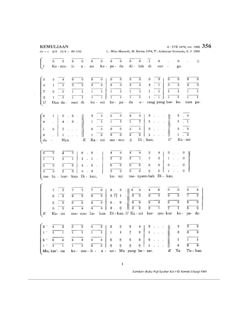 Ordinarium Misa Manado | PDF