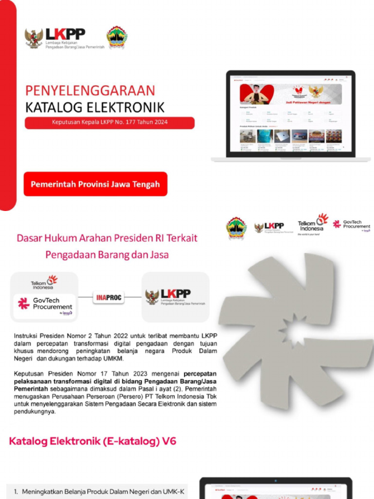 Katalog Elektronik V6-Pemprov Jateng - PITMA | PDF