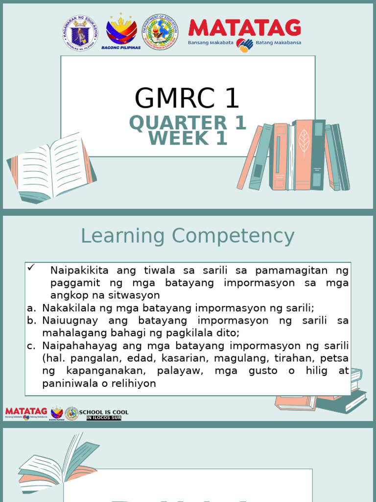 GMRC Q1W1 | PDF