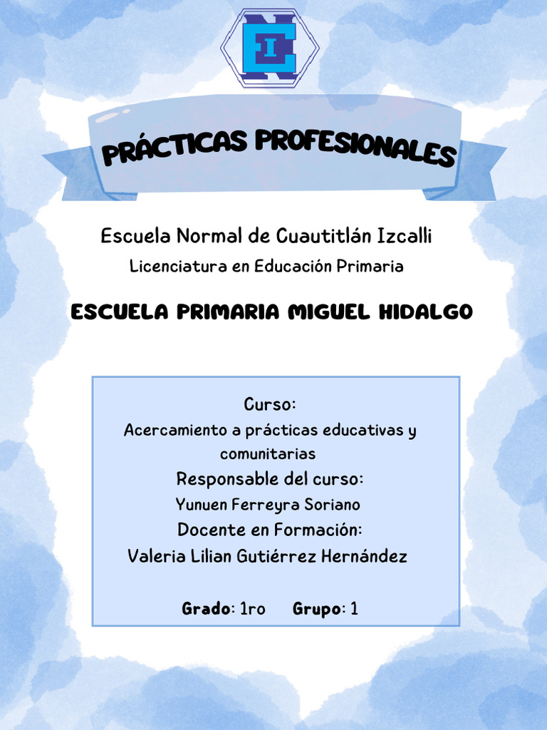 Curso Acercamiento a Prácticas Educativas y Comunitarias Responsable Del Curso Yunuen Ferreyra ...