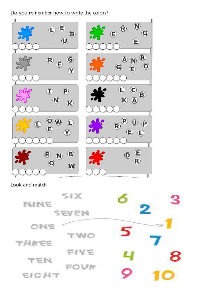 Archivo 5-Colores y Números | PDF