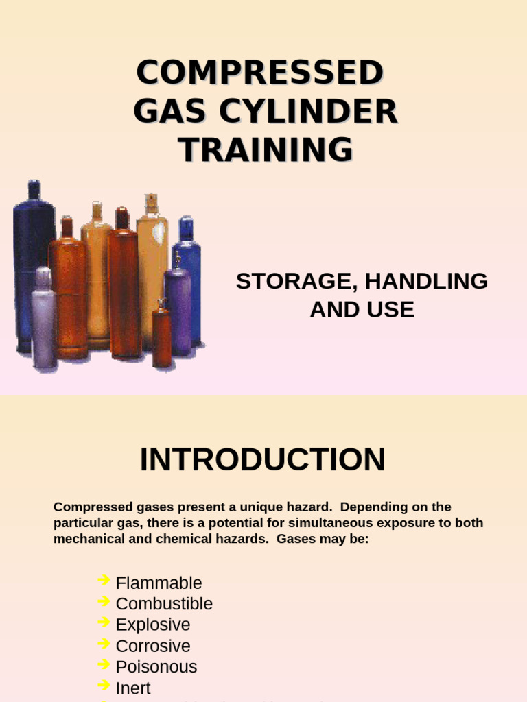 Compressed Gas Cylinder Safety Guidelines | PDF | Valve | Gases