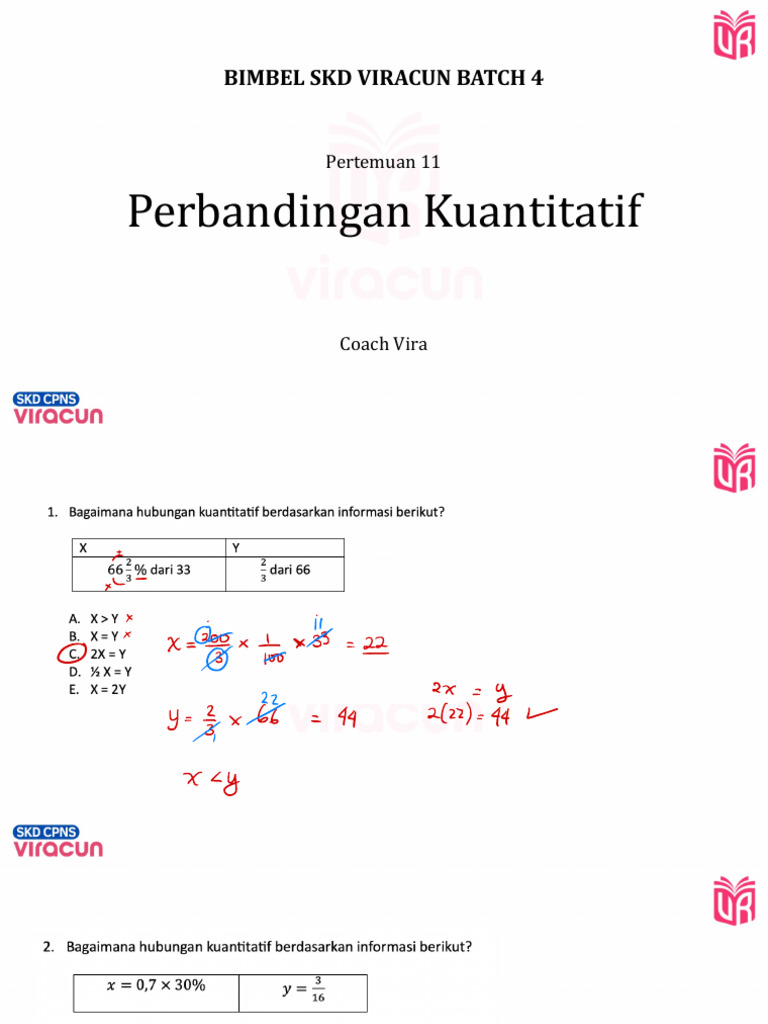 PPT Perbandingan Kuantitatif (oret) | PDF