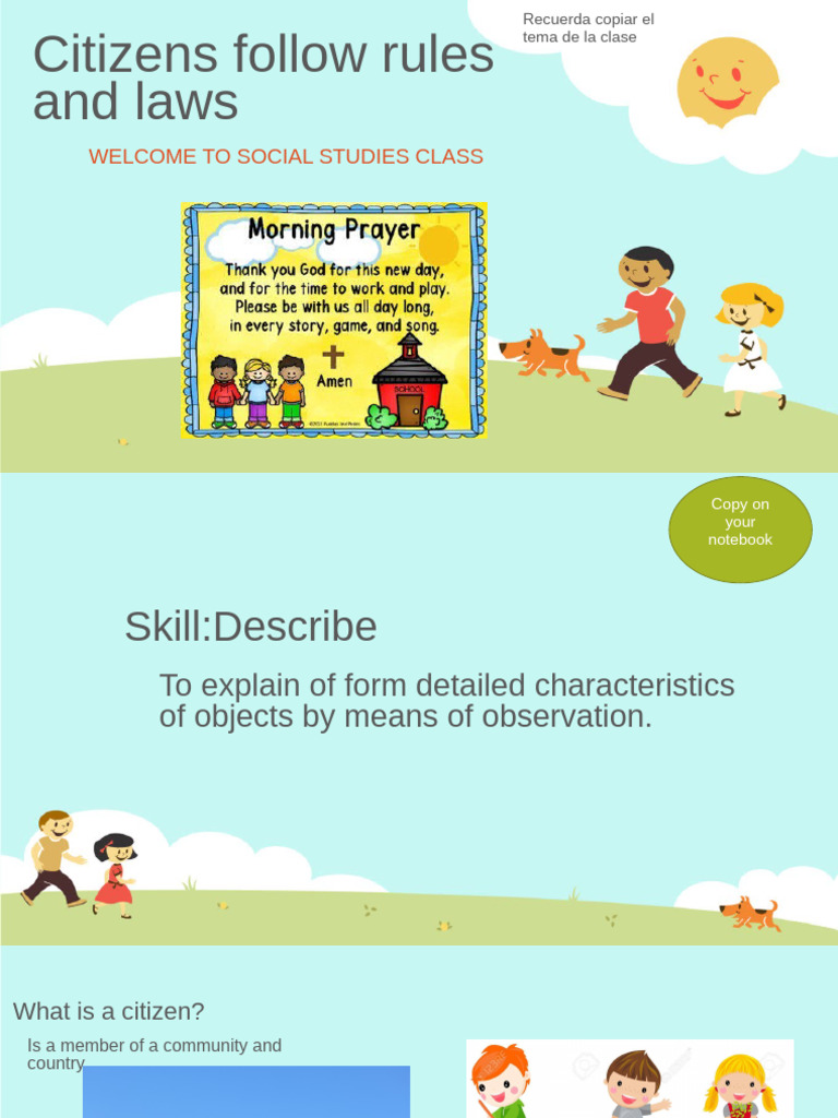 Citizens Follow Rules and Laws | PDF