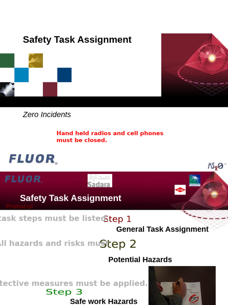 Fluor SADARA Safety Task Assignment Rev 1 | PDF | Occupational Safety ...