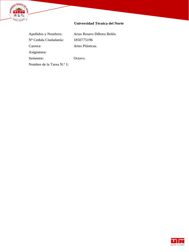 Formato Tareas | PDF