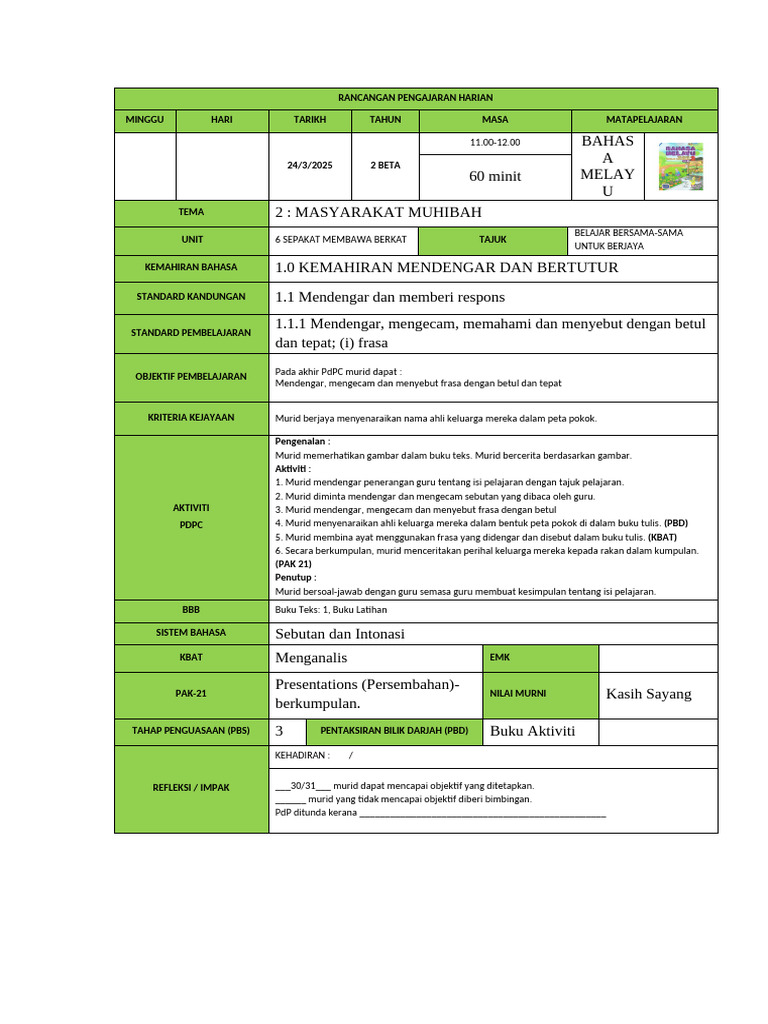RPH Isnin 24 Mac 2025 | PDF