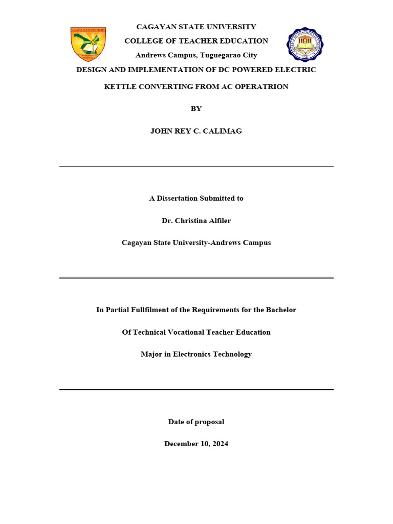 Manuscript (John Rey Calimag) | PDF | Direct Current | Rectifier