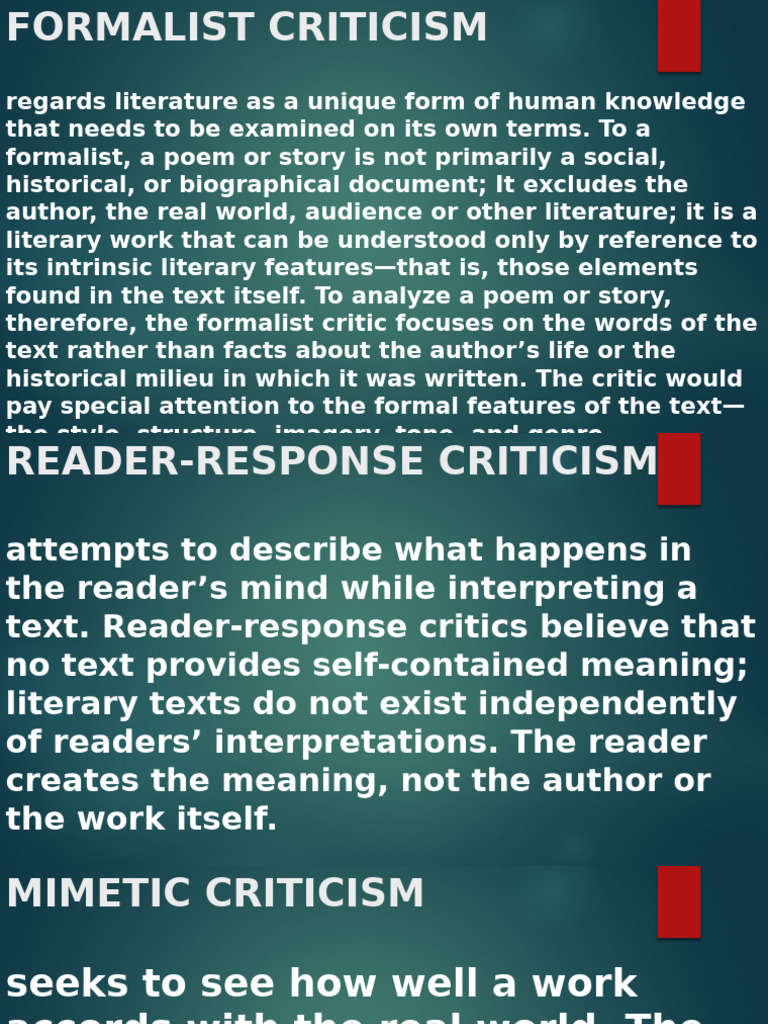 Literary Approaches/ Criticisms | PDF | Psychology | Sociology