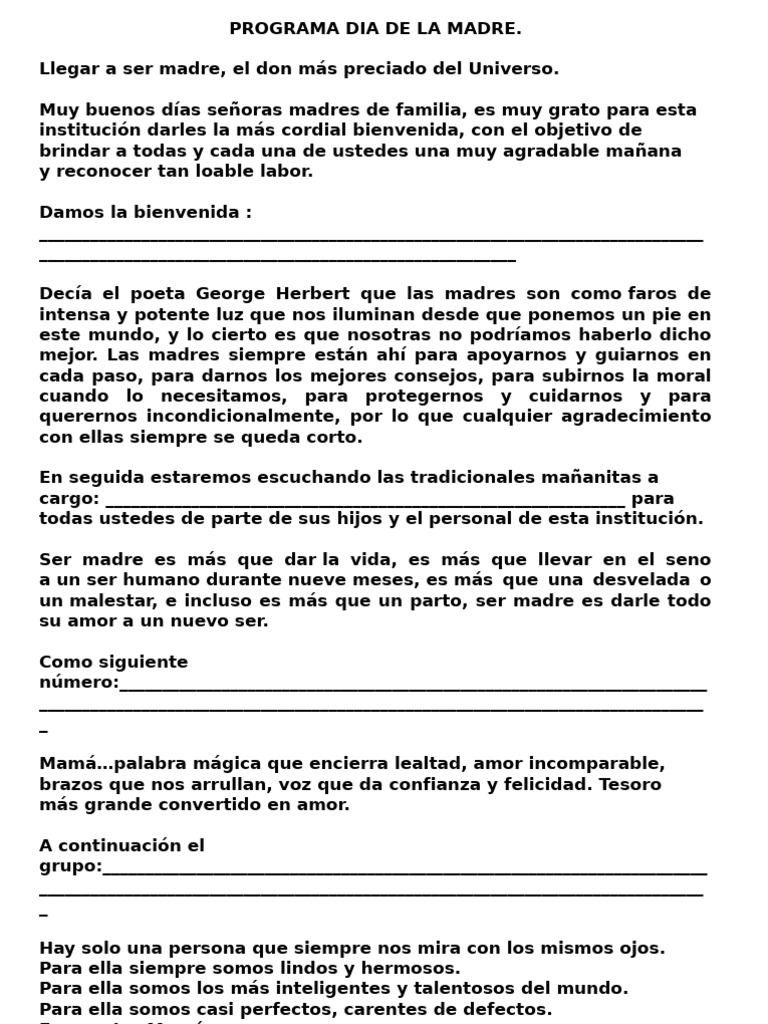 Programa Mayo | PDF | Amor