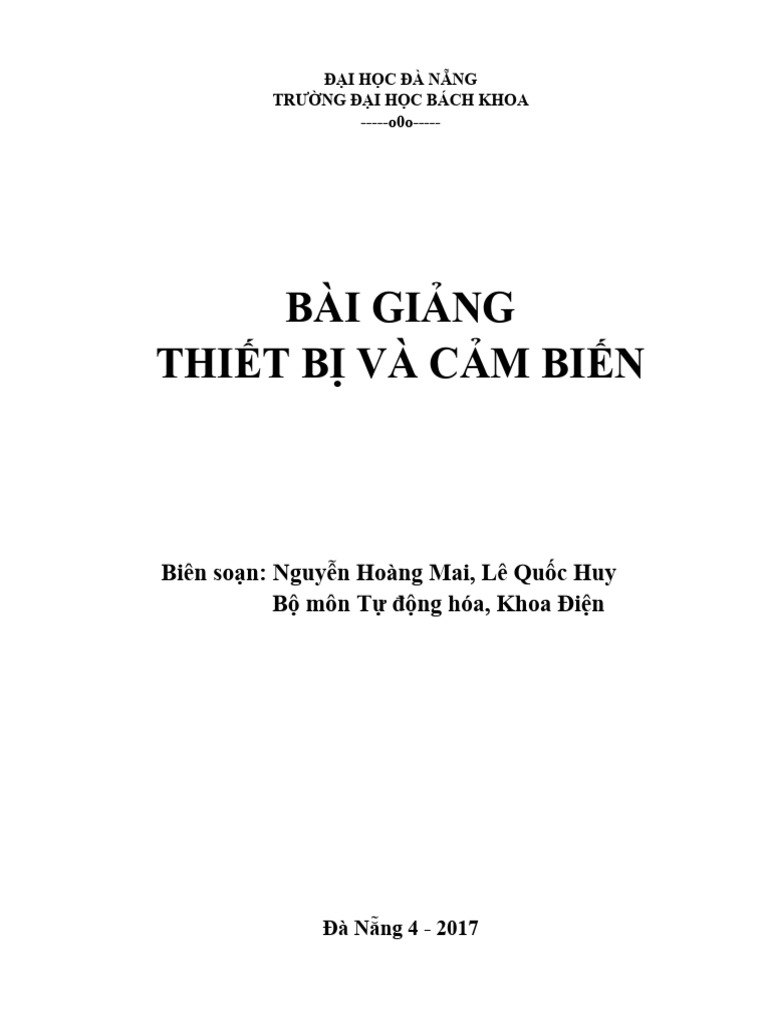 BaiGiang - Ky Thuat Do Luong | PDF