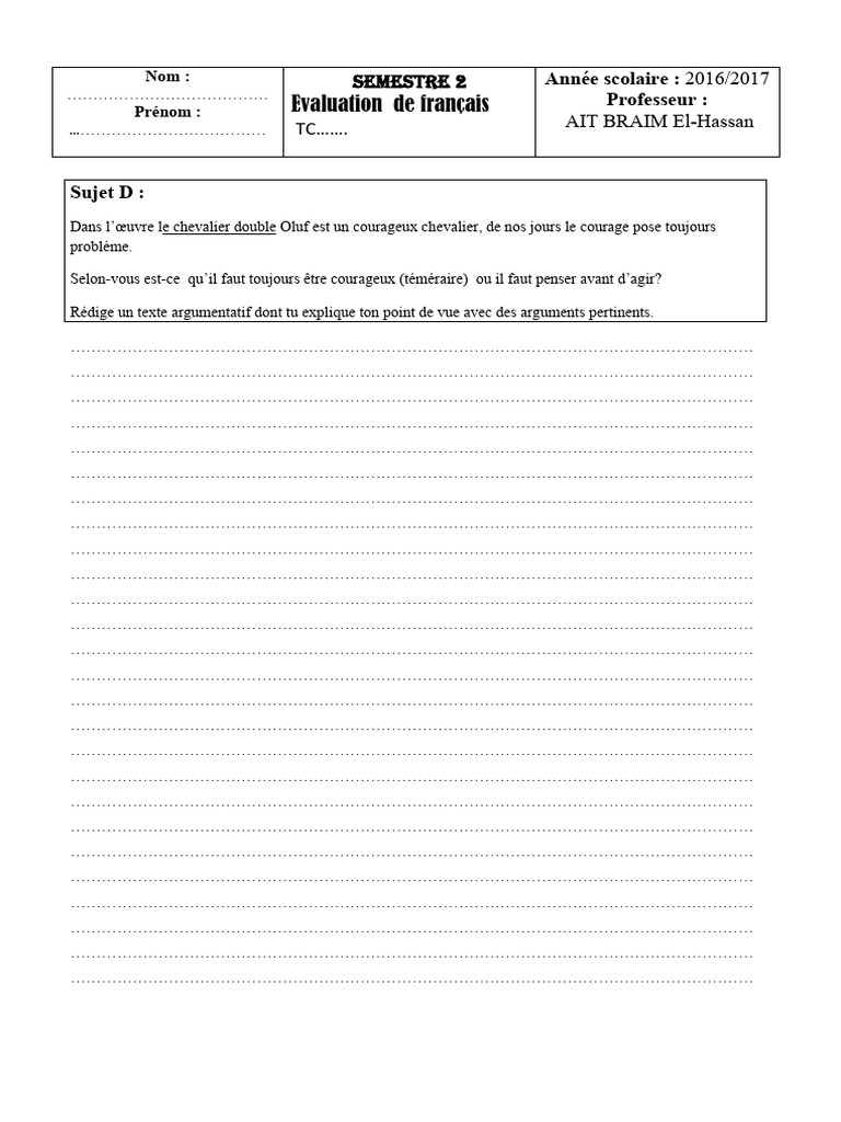 Sujet D | PDF