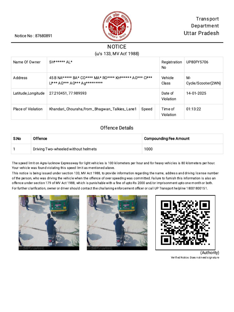 Notice | PDF | Road Transport | Land Transport