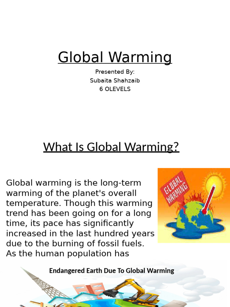 Understanding Global Warming Effects | PDF